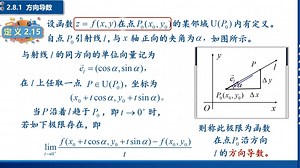 什么是方向导数，与偏导数有什么联系和区别？方向导数的存在条件是什么，如何计算？高等数学精讲：多元函数微分学及其应用----方向导数及其计算方法。_哔哩哔哩_bilibili