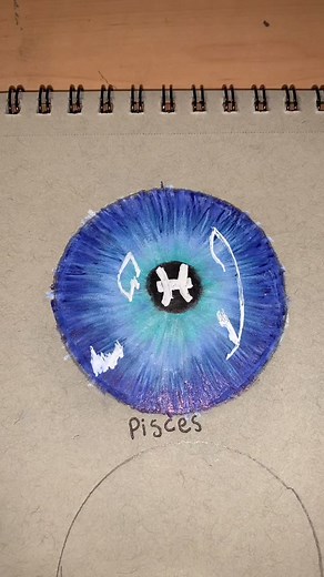 Drawing Eyes as Zodiac Signs: Pisces Tutorial