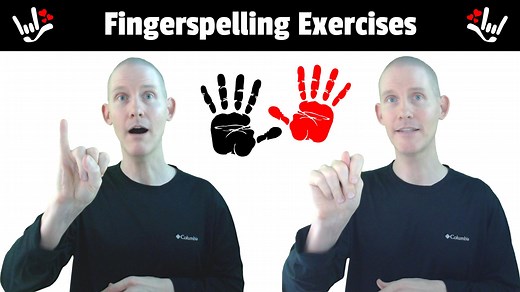 ASL | Fingerspelling Exercises | American Sign Language
