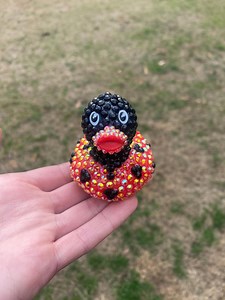 Bedazzled Duck, Ladybug Rubber Duck - Etsy UK