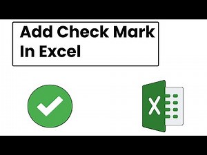 How to Add a Check Mark or Tick Mark Symbol in Excel