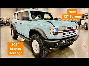 2024 Ford Bronco Heritage (New 12” Touch Screen for 2024) ✅ Robins Egg Blue