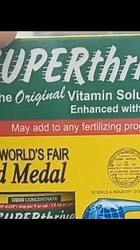 SUPERTHRIVE!! great for rooting & transplanting BEST to use In case of PLANT 911 and ...stimulate