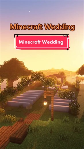Beautiful Minecraft Wedding Build with Stunning Shaders