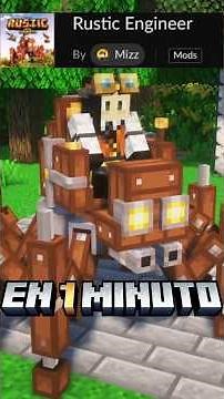 RUSTIC ENGENIER en 1 MINUTO #createmod #minecraft #mods #create
