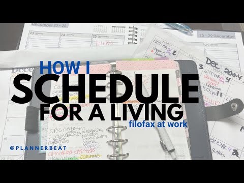 I Schedule for a Living | Filofax Work Planner Set Up | Professional Scheduler Tips | Personal Rings
