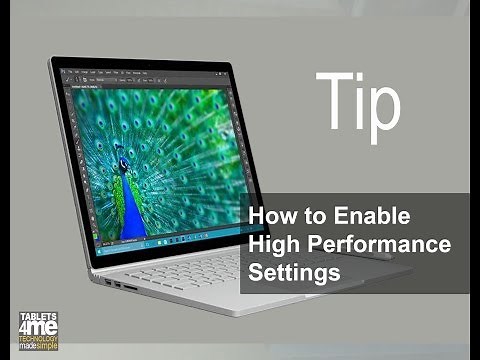 Surface Book Tip: How to enable High Performance