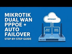 MikroTik Dual WAN Setup with 2 PPPoE | Auto Failover + Load Balancing | Full Step-by-Step Guide