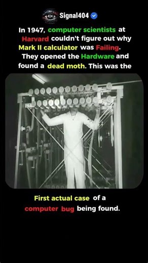 The First Computer Bug #shorts #signal404