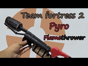 Let's make the Team fortress 2 Pyro Flamethrower using cardboard