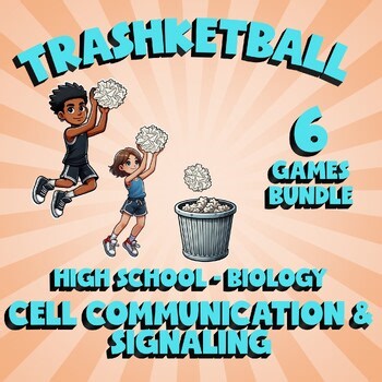 6 TRASHKETBALL Science Games - Cell Communication & Signaling - Biology No Prep