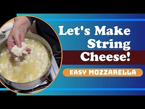 How to make fresh Mozzarella String Cheese from Raw Milk