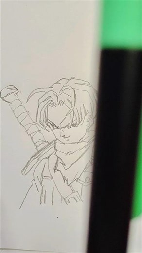 Let’s Draw Trunks! | Anime Art Challenge #shortvideo