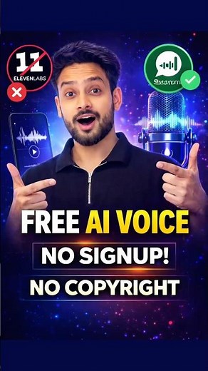 Free AI Voice Generator | No Signup | Unlimited | No Copyright Audio #shorts