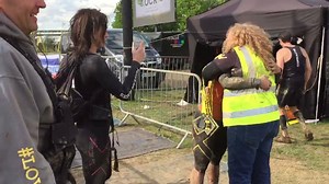 11K views · 273 reactions | Nuclear Race Director James welcoming his Nuclear Races Team Oblivioners Dita & Gary across the finish. 4 laps. 48k. 450 Obstacles. Who's won Oblivion Extreme 2017? | Nuclear Races | Facebook