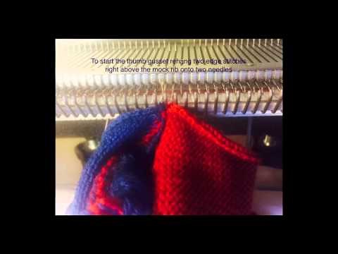 perfect machine knit mitten tutorial