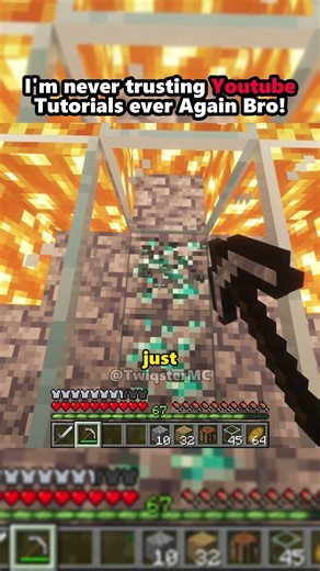 Don’t trust this Youtube Tutorial!!! #shorts #minecraft #gaming #shortsfeed #viral