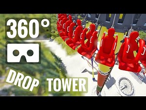 360° video Extreme High Gyro Drop Tower 360 coaster Nintendo VR Box