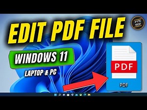 How to Edit PDF File in Laptop or PC in Windows 11 - Word