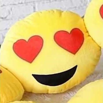 Emoji Smiley Cushion | Available on IndiaMART