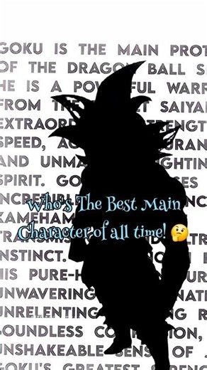 The Greatest Anime Protagonists of all time 🤩