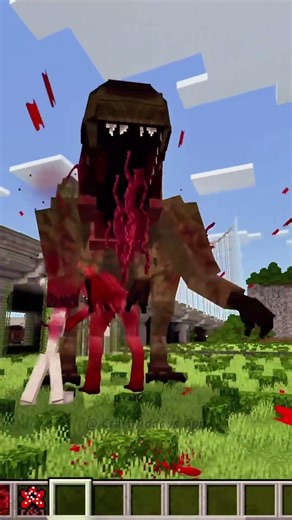 This Parasitic T-Rex Is Pure Nightmare in Minecraft Bedrock #craftaddons #minecraft #rex #addon