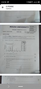 1. Pentane (\mathrm{C_5H_{12}}) has the mass spectrum shown bel... | Filo