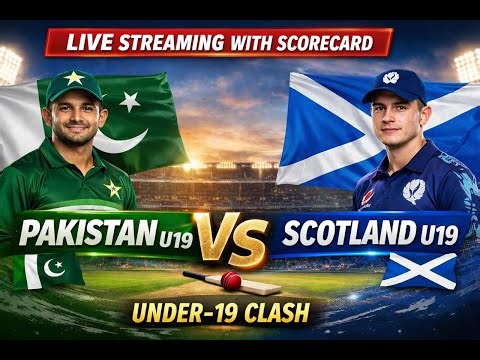 UNDER 19 WORLD CUP | PAKISTAN VS SCOTLAND | Match Live Scorecard