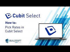 How to pick rates in Cubit Select