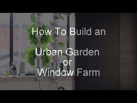 The best way to build self watering urban garden / window farm / bottle tower with airlift system
