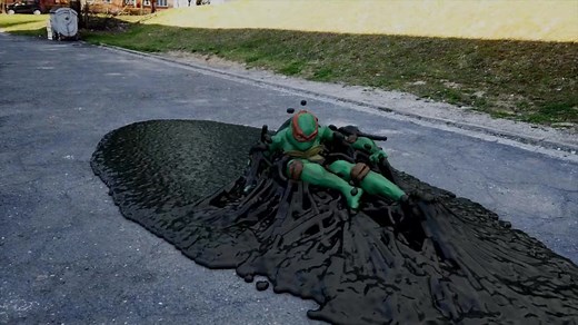 Michelangelo vs Venom - 3D Ninja Turtles Animation Battle