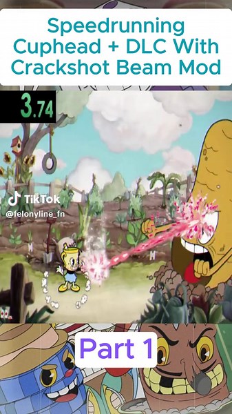 Speedrunning Cuphead DLC With Crackshot Beam Mod