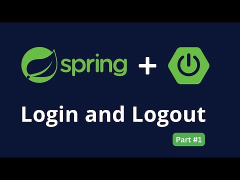 05. Login and Logout - Part 1 | Spring Boot Tutorial
