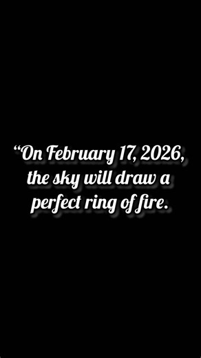🌞 Annular Solar Eclipse – February 17, 2026 While the full “Ring of Fire” won’t be visible from India, a fascinating solar event will still occur in the skies — just not from our region 🇮🇳 🕒 Eclipse Timings (IST – Indian Standard Time): • Partial Eclipse Begins: 3:26 PM IST • Maximum Eclipse: 5:42 PM IST • Partial Eclipse Ends: 7:57 PM IST ⚠️ However, this eclipse is NOT visible from India. The annular “Ring of Fire” will be seen mainly over remote parts of Antarctica. Still, it’s a powerful