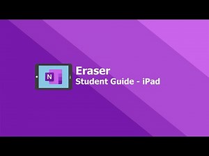 OneNote Student Guide - Eraser Tool on Apple iPad
