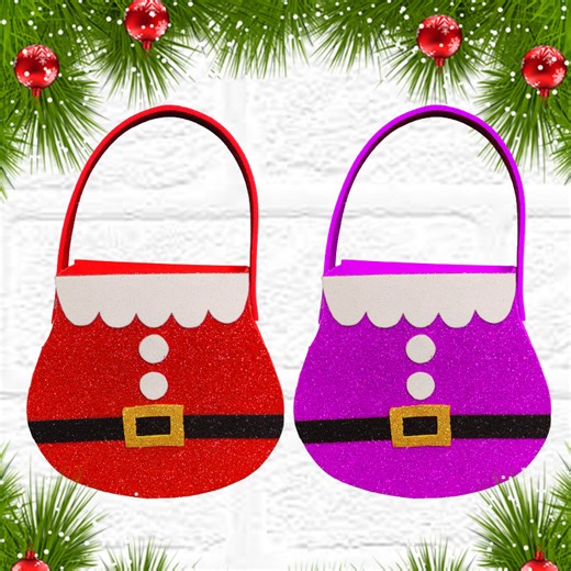 13K views · 104 reactions | diy christmas santa bag decor - santa gift bag craft ideas | My Arts & Crafts | Facebook