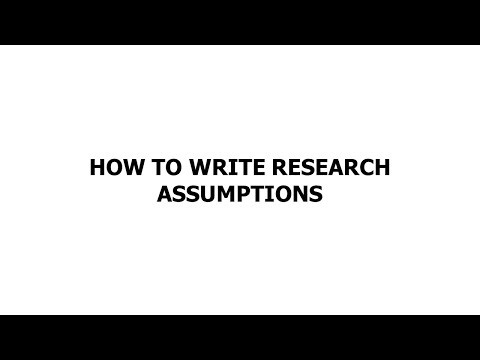 Steps in Formulating Assumptions || Simplified Steps