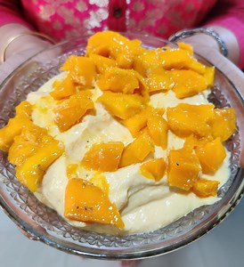 937K views · 10K reactions | Mango Shrikhand Bazaar se badhiya asaani se banayenge 5 minute ke effort se - Live video by Shveta Sheth Text recipe link: https://www.zaykakatadka.com/recipe/mango-shrikhand-aam-shrikhand/ Mango shrikhand | Zayka Ka Tadka | Facebook