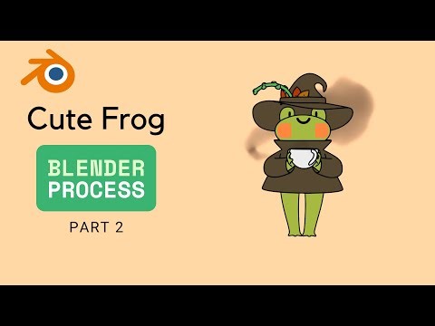 How to make a cute frog in blender | Part 2