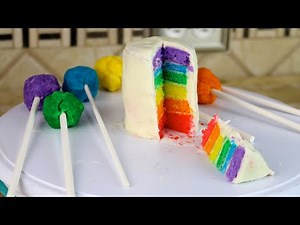 Rainbow Tiny Cake & Cake Pops