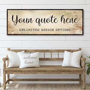 Custom Quote Sign | Personalized Quote Wall Art | Custom Quote Print Wall Art Living Room Sign | Family Sign Custom Quote Canvas Room Art - Etsy