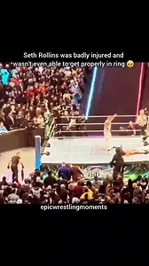 Seth was practically on one leg that whole night but still made sure to do his part to help Cody finish his story 🥺. #ThankYouRollins🤍 | The Backstage Brawl