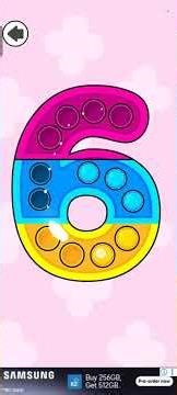 0 to 10 number popit short #games #fidgettoysplus