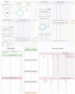 Automated Monthly Budget Spreadsheet | Google Sheets Budget Management System | Income, Bills, Debt & Savings Tracker - Etsy UK