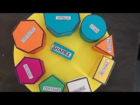 Maths Shapes Project Model | solid shapes | 3D Shapes model school project | Exhibition model school