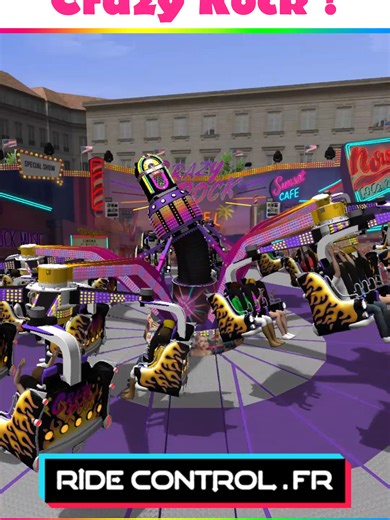 [RideControl] Kraken or Crazy Rock ? #manege #feteforaine #simulation #ride #funfair #game | | Site : https://ridecontrol.fr/rcr/
