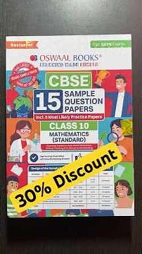 Oswaal CBSE 15 Sample Question Papers Class 10 Social Science & Maths Standard for 2026 Board Exam