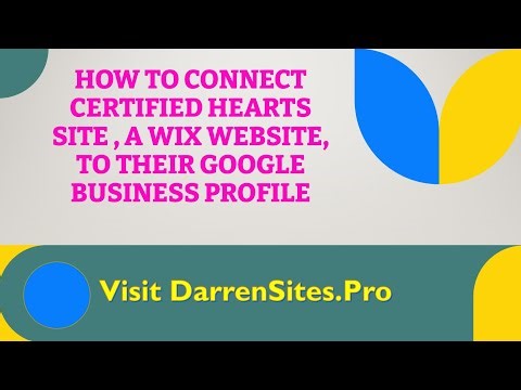 "How to Connect a Wix Website to It's Google Business Profile."