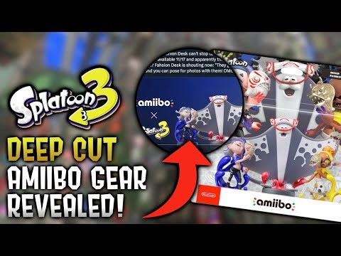 Deep Cut Amiibo Gear Revealed! - Splatoon 3 Update News