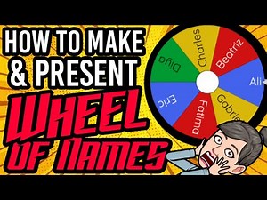 WHEEL OF NAMES | How to Make and Present Wheel of Names for Online Class Recitation / Activity